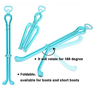 ONEDONE Folding Boot Shaper Stands Boots Knee High Shoes Clip Support Stand -5Pack