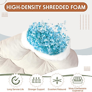 Drydiet 2 Pack Bench Cushions Non Slip Memory Foam Bench Cushion Water Resistant Outdoor Patio Bench Cushion Durable Thicken Bench Seat Pads 42x16x4 Inch Indoor Porch Wicker Sofa Swing Cushion (Beige)