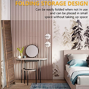 Room Dividers and Folding Privacy Screens, 3 Panel 69 Inch Tall Portable Room Seperating Divider, Handwork Solid Wood Room Divider Wall, Room Partitions and Dividers Freestanding for Home Office