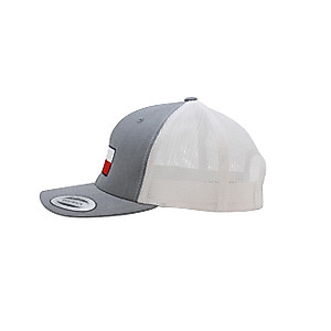 Trucker Hat - Texas Flag (Heather Gray/White)