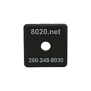 8020, 2030, 15 Series, 1515/1515-Lite End Cap, Black, with Push-Ins (5 Pack)