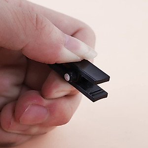 40 PCS Super Strong Plastic Swivel Hooks Clip, 720°Swivel Hanging Hooks Home Swivel Laundry Clips Curtain Clips Clothes Pins for Storaging ClothesHat, 4.13 Inches (Black+White)