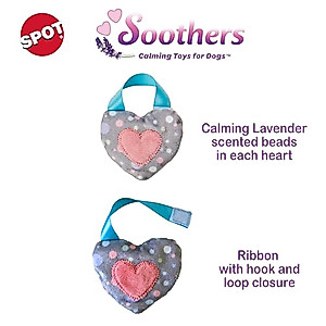 SPOT Soothers- On The Go Sachets- Separation Anxiety Toys for Dogs & Puppies, Scented with Calming Lavender Fragrance Beads to Safely Calm Pets During Travel and Vet Visits, 2pcs