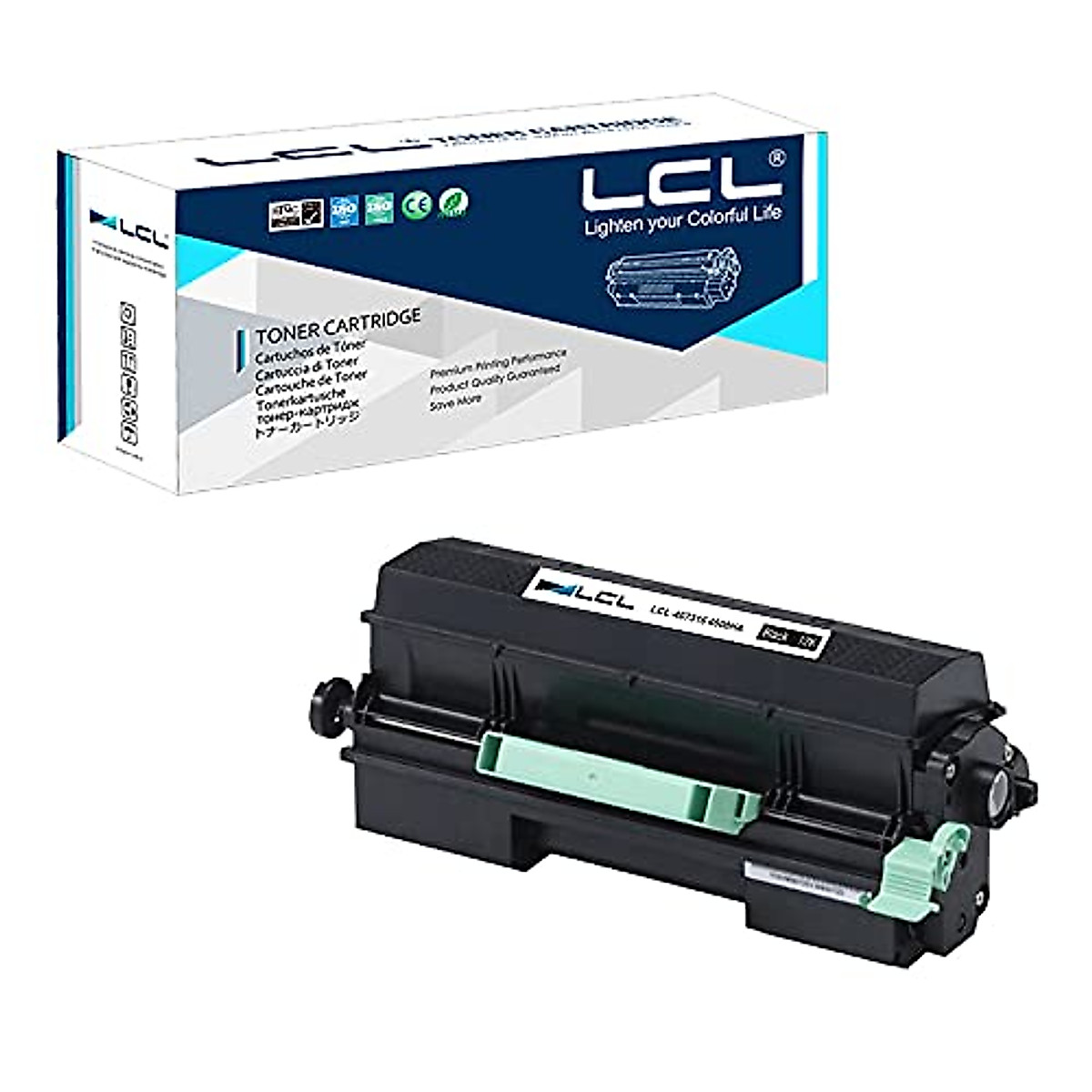 LCL Compatible Toner Cartridge Replacement for Ricoh 407316 SP 4500HA 4500A SP 4510DN SP 4510SF 12000 Pages SP 4510DN SP 4510SF(1-Pack Black)