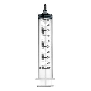 8 Pack 100ml Syringes with 14G 4.0" 3.0'' 2.0" 1.0'' Blunt Tip Needles and Storage Caps(Luer Lock), Plastic Reusable Syringe for Glue Applicator, Oil Dispensing Multiple Uses