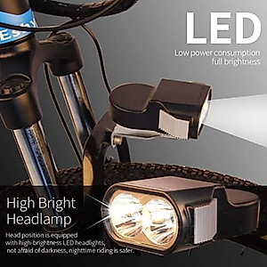 EUROBIKE Adult Electric Bicycles,Adult Folding Bikes, 550W high Speed brushless Motor, Removable 36V 12.5AH Lithium Battery, 26 inch Electric Bicycle (White)