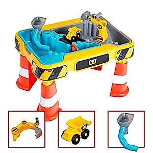 Klein Theo CAT Sand and Play Table Premium Toys for Kids Ages 3 Years & Up