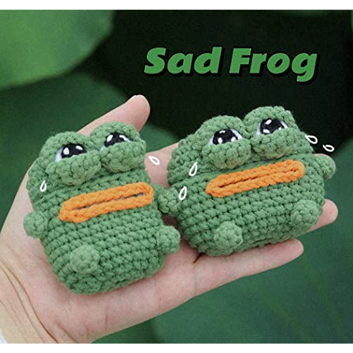 Yatchen Plush Case for AirPods Pro, Cute Fluffy 3D Cartoon Frog Design Furry Hairy + Soft TPU Cover Warm Carrying Charging Box with Keychain Accessories Anti-Fall Protective Case for AirPods Pro Frog