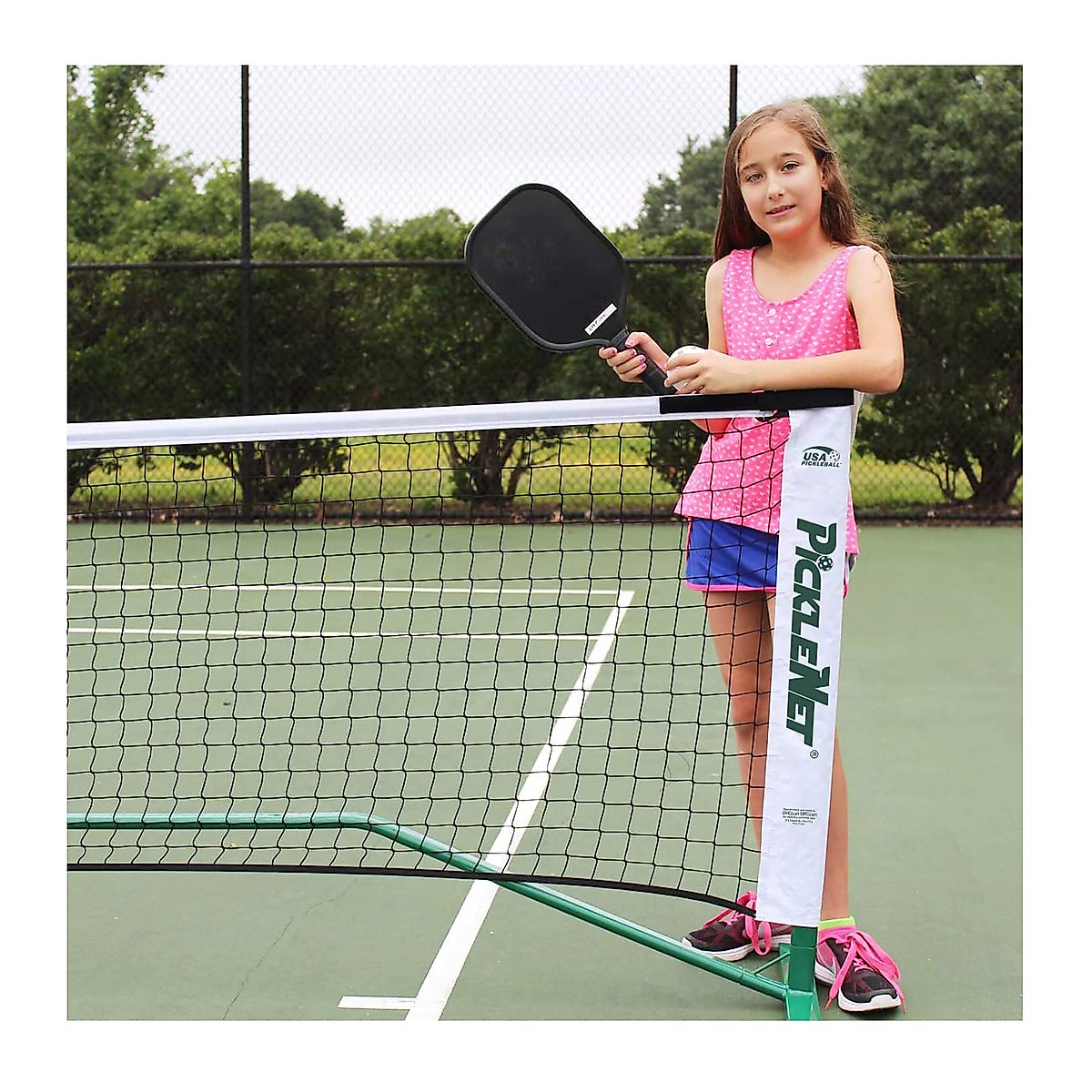 Picklenet - Portable Pickleball Net Official Size | Bag Included | Easy and Fast Assembly | Indoor & Outdoor Use | Heavy Duty Powder-Coated Steel | No-Twist Guarantee | Patented Design | 1 Yr Warranty