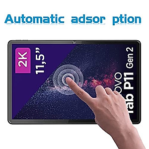 XunyLyee [2 Pack Screen Protector for Lenovo Tab P11 2nd Gen 11.5 Inch, Easy Installation Tempered Glass for Lenovo Tab P11 2nd Gen TB-350FU/TB-350XC
