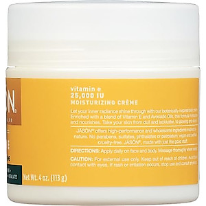 Jason Moisturizing Crème, Vitamin E 25,000 Age Renewal, 4 Oz