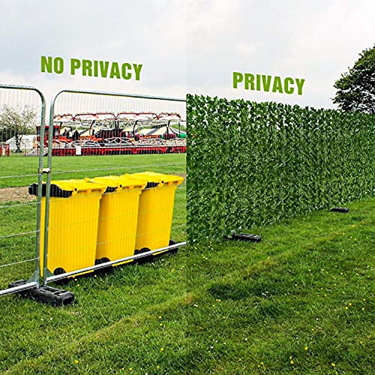 DearHouse Artificial Ivy Privacy Fence, 177.2x78.7inch Artificial Hedges Fence and Faux Ivy Leaf Decoration for Outdoor Decor, Home, Garden Decor