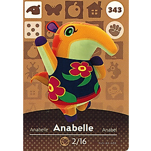Nintendo Animal Crossing Happy Home Designer Amiibo Card Anabelle 343/400 USA Version