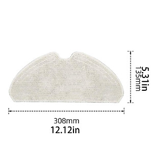 Reusable Sweeping Robot Vacuum Cleaner Cleaning Cloth Mop Wipe Replacement Accessories Compatible For D10S/D10S 5pcs Vacuum Cleaner Cleaning Supplies Mop Cloth Accessories Floor Cleaning Tools