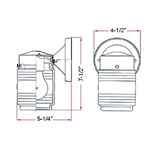 Design House 502179 Jelly Jar 1 Light Indoor/Outdoor Wall Light, Polished Brass (Pack of 2)