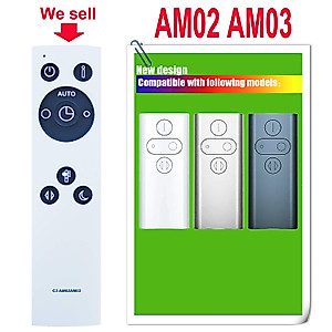 CHOUBENBEN Replacement Remote Control for Dyson AM02 AM03 Fan