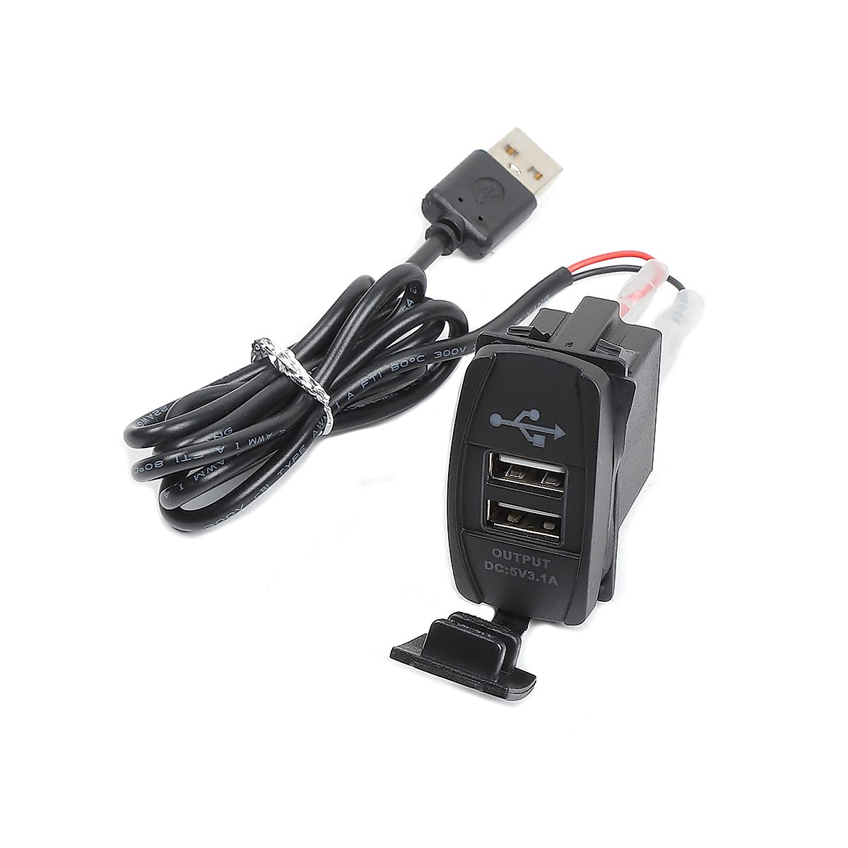 Savadicar Dual USB Car Charger Socket for GT-3 Shifter Storage Box Organizer