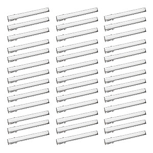 60 Pcs Alligator Curl Clips, Bantoye 3 Inch Flat Single Prong Clips Hair Accessories for Hair Styling, Coloring, Silver