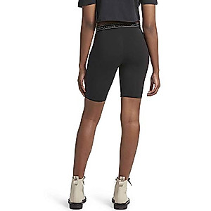 Kendall + Kylie Women's Logo Cotton Bike Short, Black, Extra Large