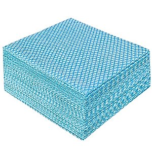 JEBBLAS Disposable Cleaning Towels and Dish Cloths, Reusable Towels,Handy Cleaning Wipes, 50 Count/Pack,Blue