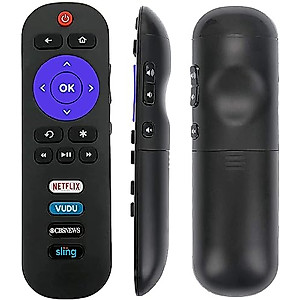 Universal RC280 Remote Control Compatible with All TCL ROKU Smart TV with CBSNEWS Netflix Sling VUDU Shortcuts