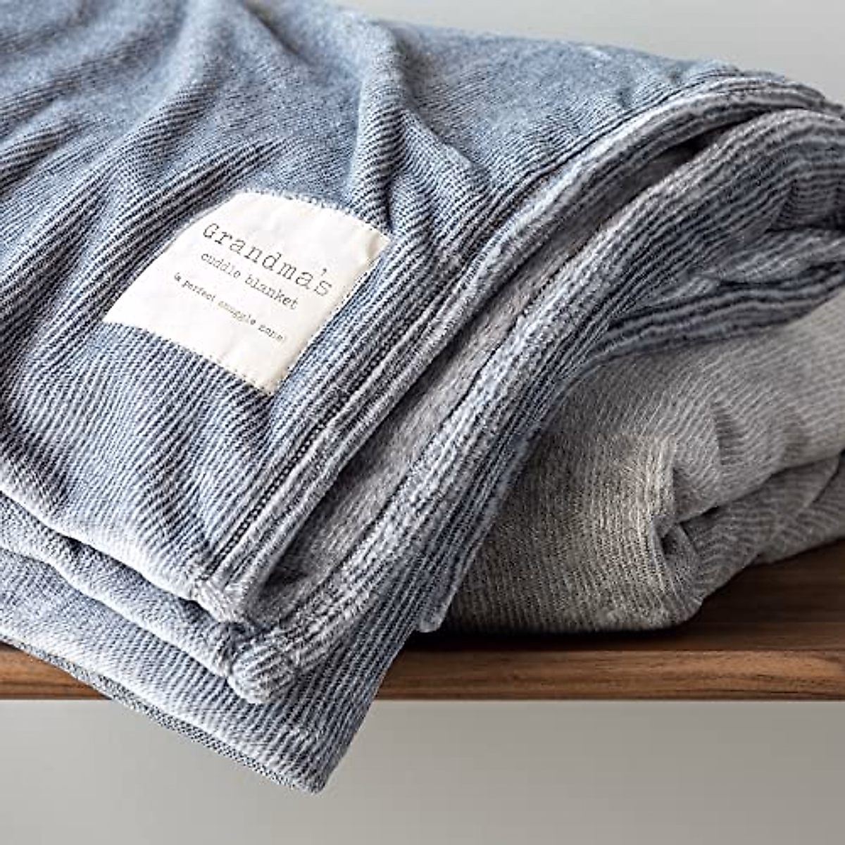 DEMDACO Grandma and Me Mauve Purple 60 x 70 Fleece Fabric Foot Pocket Throw Blanket