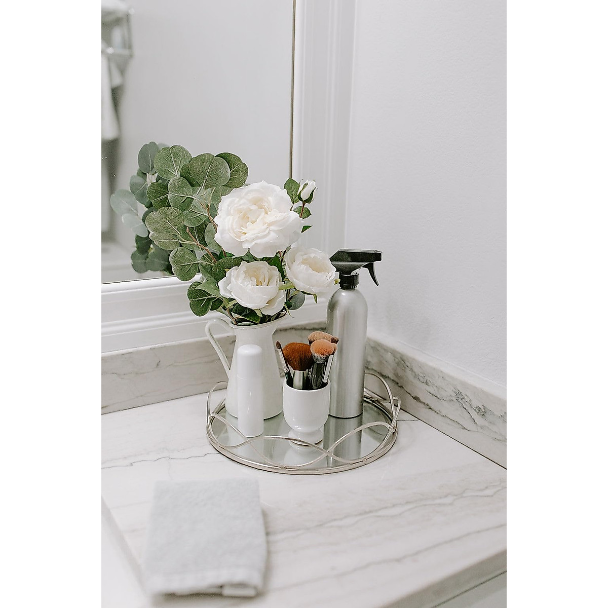 Safe Housekeeping 20oz Aluminum Metal Spray Bottles (3-Pack) - Household Cleaners, Restaurants, Automotive, Hair Stylist, Water, BBQ, Refillable Metal Spray bottles