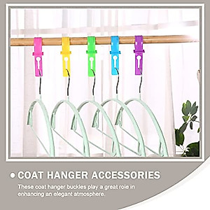 STOBAZA Color Wind Clothes for Slip Spacer Non- Fixing Hanger Pole Creative Ring Proof Outdoor Exquisite Skid-Proof Off Clothing Buckle Practical Accessories Pp Retaining Cloth-Drying