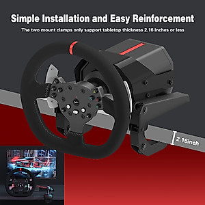 PXN Force Feedback PC Racing Wheel, 270/900 Degree V10 Driving Gaming Steering Wheel with 3 Pedals and 6+1 Shifter for Windows PC, PS4, Computer, Multi-Platform, Plug and Play