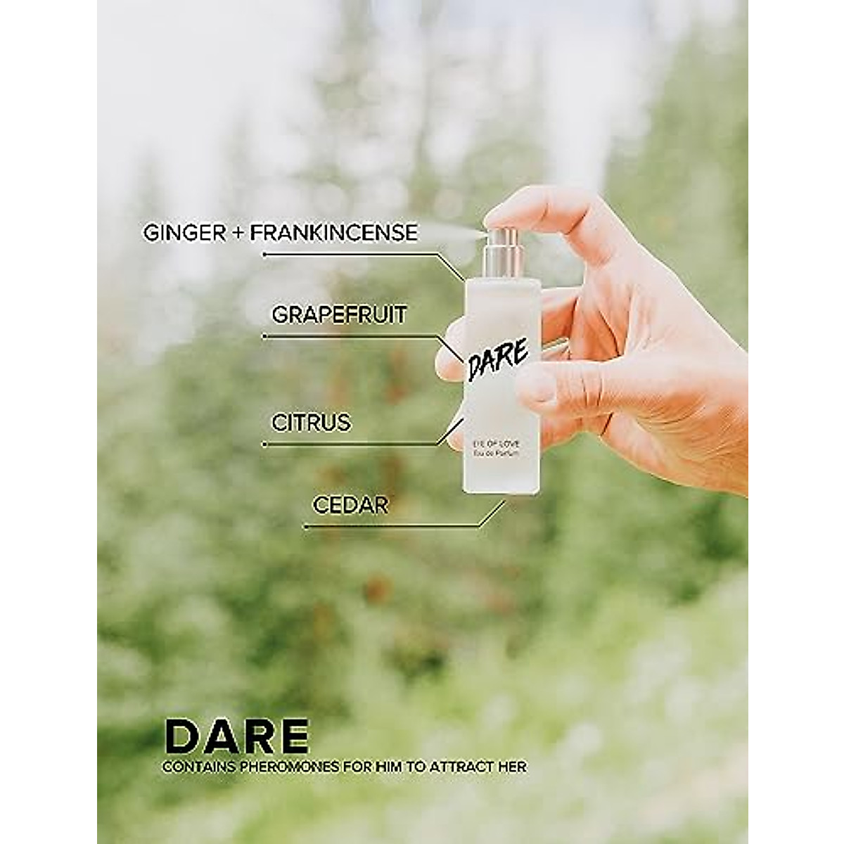 Eye of Love Dare 30 ml Pheromone Cologne for Men - Elevate Your Attraction Game - A Bold Fusion of Authenticity and Allure - Experience the power of pheromones