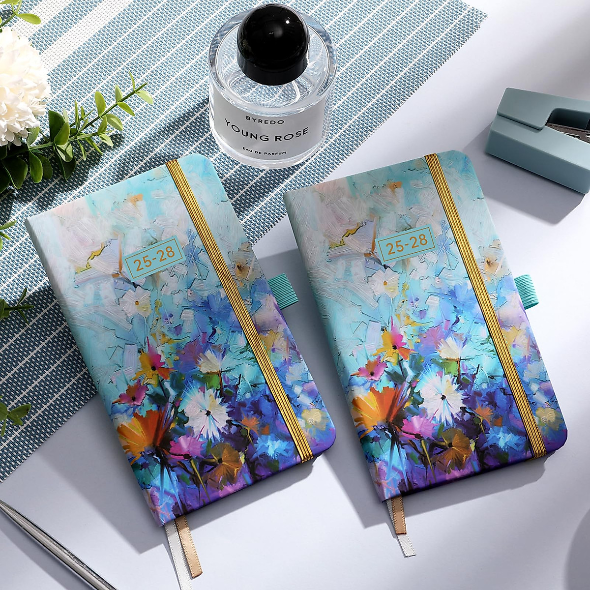 2025-2028 Pocket Planner/Calendar - 3 Year Monthly Planner 2025-2028, July 2025 - June 2028, 6.3" x 3.8", 60 Notes Pages, Inner Pocket, Pen Loop, Elastic Closure, Perfect Organizer for Purse