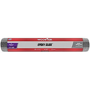 Wooster Brush, 18-Inch R232-18 1/4-Inch Nap Epoxy Glide Roller Cover, Multi