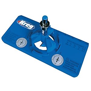 Kreg KHI-HINGE Concealed Hinge Jig - Drill Perfect Holes for Cabinet Hinges & Hardware Installation - Cabinet Door Hinge Tool - Cabinet Hardware Jig