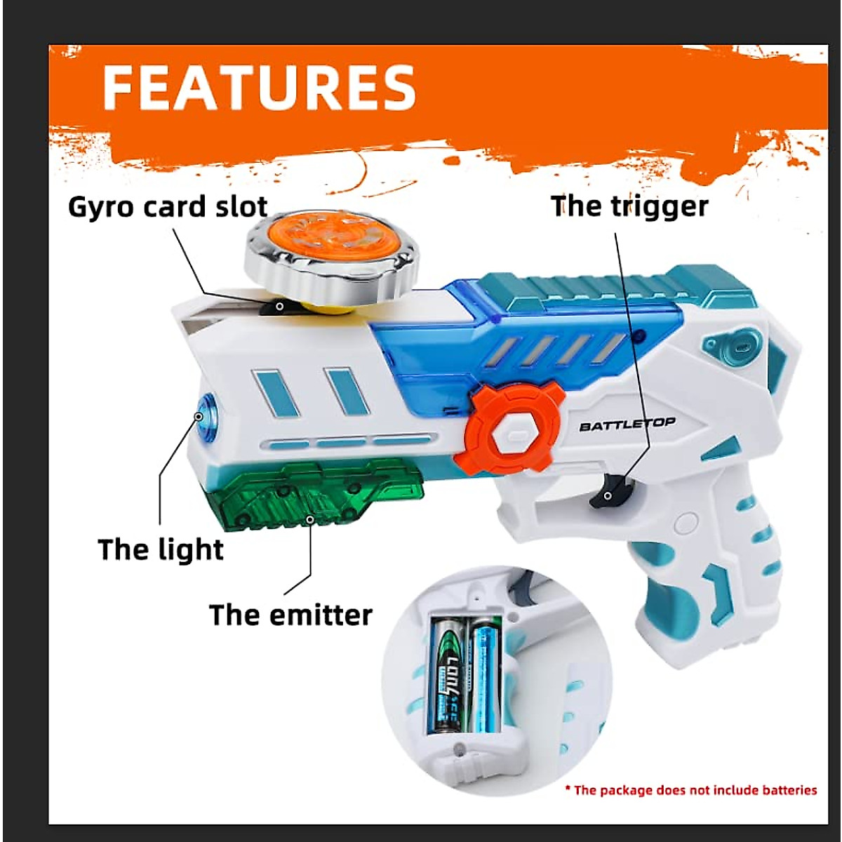 Bey Battling Top Burst Gyro Toy Set with 4 Spinning Top Burst Gyros 1 Toy Launchers Combat Battling Game Gifts for Boys Children Kids Ages 6+