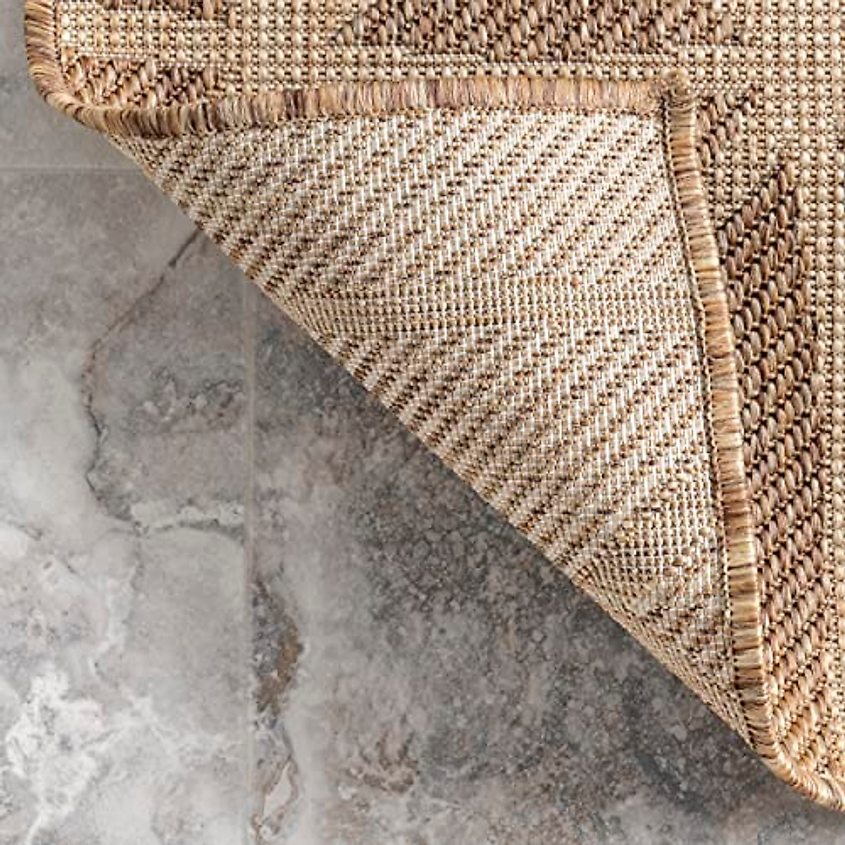 nuLOOM Saunders Geometric Indoor/Outdoor Area Rug, 8' x 10', Beige