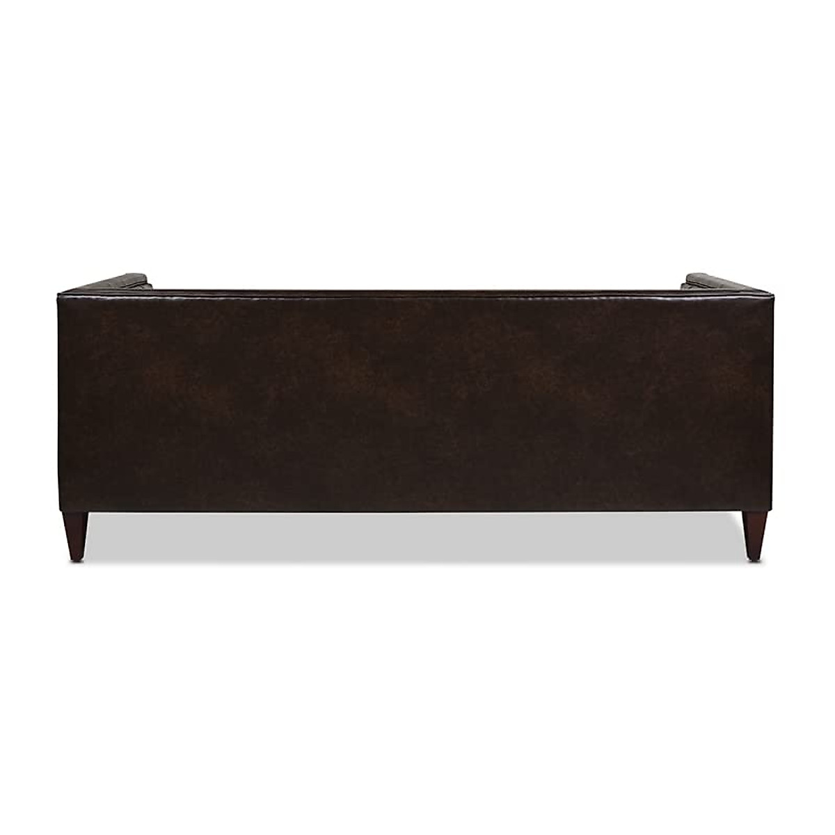 Jennifer Taylor Home Jack, 84" Sofa, Vintage Brown Faux Leather