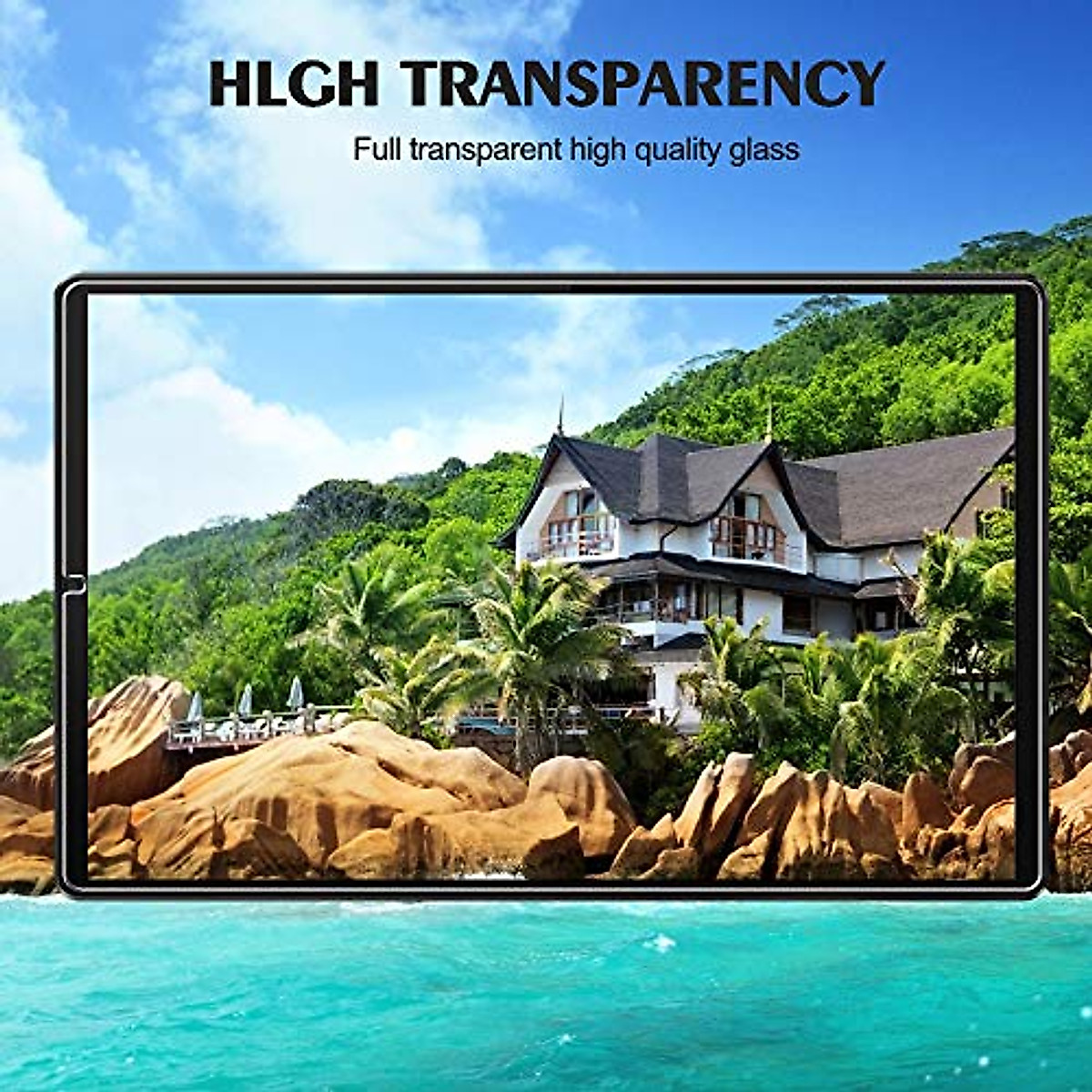 GOZOPO [2 Pack] Screen Protector for Lenovo Tab M10 FHD Plus 2nd Gen/ M10 FHD Plus 10.3 inch TB-X606, Anti-Scratch Tempered Glass Film [NOT fit for M10 Plus 3rd Gen]