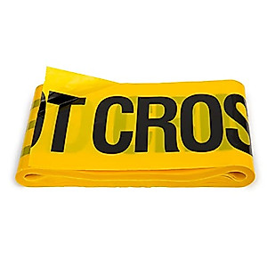Crime Scene Do Not Cross Barricade Tape 3 X 100 • Bright Yellow with a Bold Black Print • 3 in. Wide for Maximum Readability • Tear Resistant