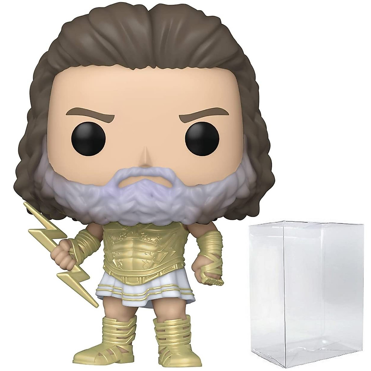 POP Thor: Love and Thunder - Zeus Funko Vinyl Figure (Bundled with Compatible Box Protector Case), Multicolor, 3.75 inches