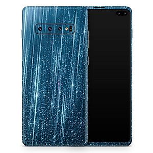 DesignSkinz Radiant Blue Scratched Surface Protective Vinyl Decal Wrap Skin Cover Compatible with The Samsung Galaxy S20 (Screen Trim & Back Glass Skin)