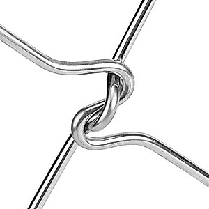 Yosoo123 Kitchen Rack Stainless Steel Foldable Garbage Bag Rack Stand Trash Bag Rack Holder Kitchen Utensils