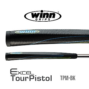 Winn 2016 Tour Pistol Black Golf Putter Grip (