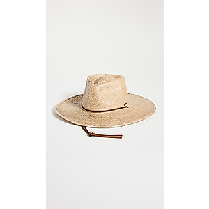 Brixton Women's Morrison Wide Brim Sun Hat, Natural, Tan, M