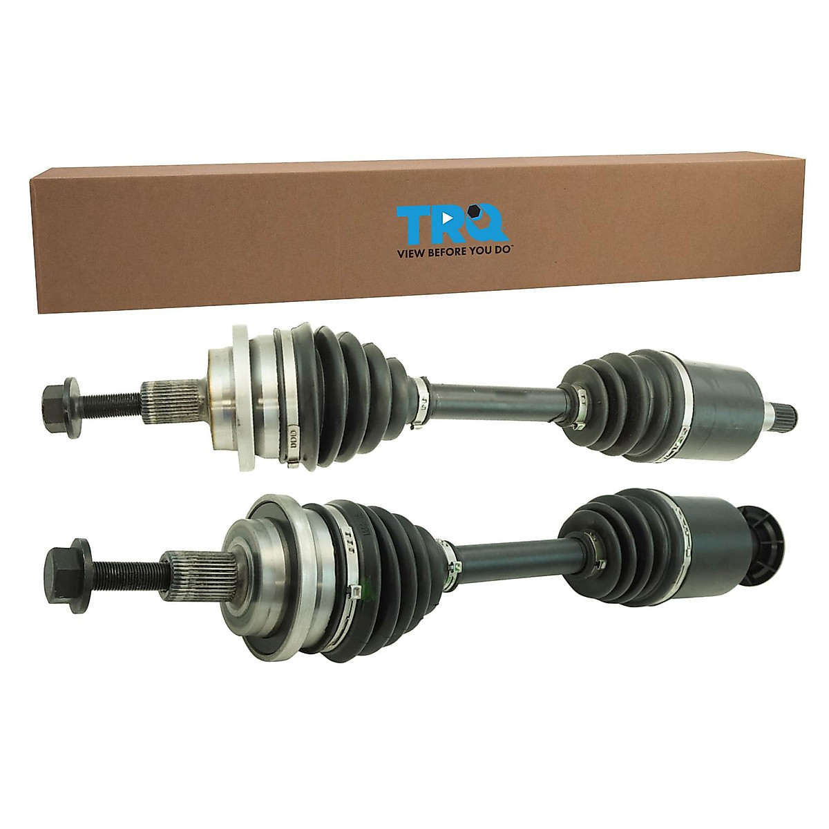 TRQ Front CV Axle Shaft Assembly Left & Right Pair 2pc for Mercedes Benz E320 / E350 / E500 / E550 / 4Matic AWD Models Only