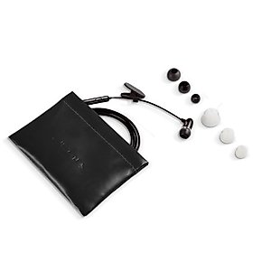 JLab J6MS JBuds Stereo to Mono In-Ear Single Earbud | Style Headset with Enterprise Class Microphone | 3.5mm Headphone Jack | Black