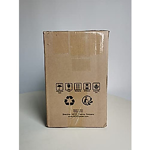 NCYP 12" Glass Tea Bags Box Organizer, Sugar Packets Storage Container, Decor 8 Grids Compartments Divided Handmade Brass Metal Frame Jewelry Counter Top Display Case Large, Glass Box Only