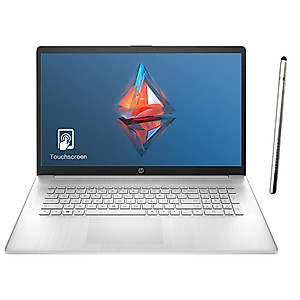 HP 2022 17.3" HD+ Touchscreen Business Office Laptop, AMD Ryzen 5 5500U(Beats Intel i5-1135G7), Webcam, Bluetooth, 32GB DDR4 RAM, 1024GB PCIE SSD, Bundle with Stylus, Windows 10 Home, Silver