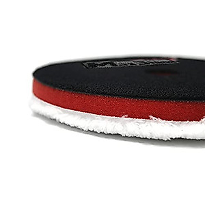 Maxshine Microfiber 5” Polishing Foam Pad for Finishing – Hook and Loop, for DA and Rotary Polishers, Ultra-Soft Microfiber pad