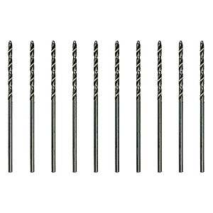 10 Pack High Speed Steel Twist Drills #51, 0.067inch diam.