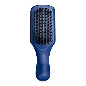 JOHNNY B. Professional Compact Barber Brush, Soft Nylon Bristles (Blue)